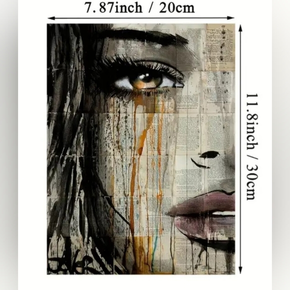 Posters and more | Art | Crying Girl Canvas Art Print | Poshmark